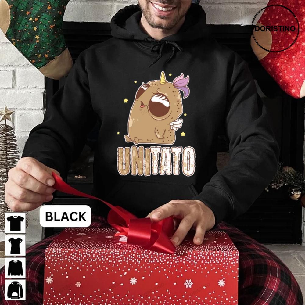 Unitato Potato Kawaii Unicorn Magical Horse Horn Potato Awesome Shirts